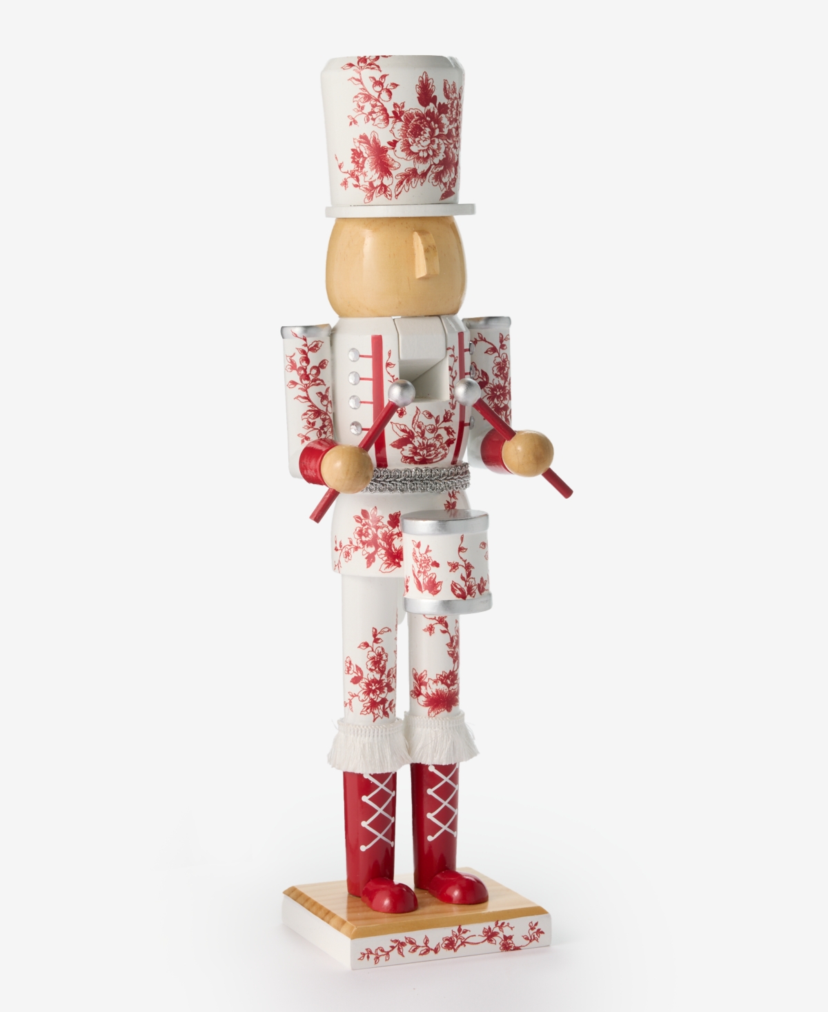 Click here for Holiday Lane Heritage Floral Drummer Nutcracker  M... prices