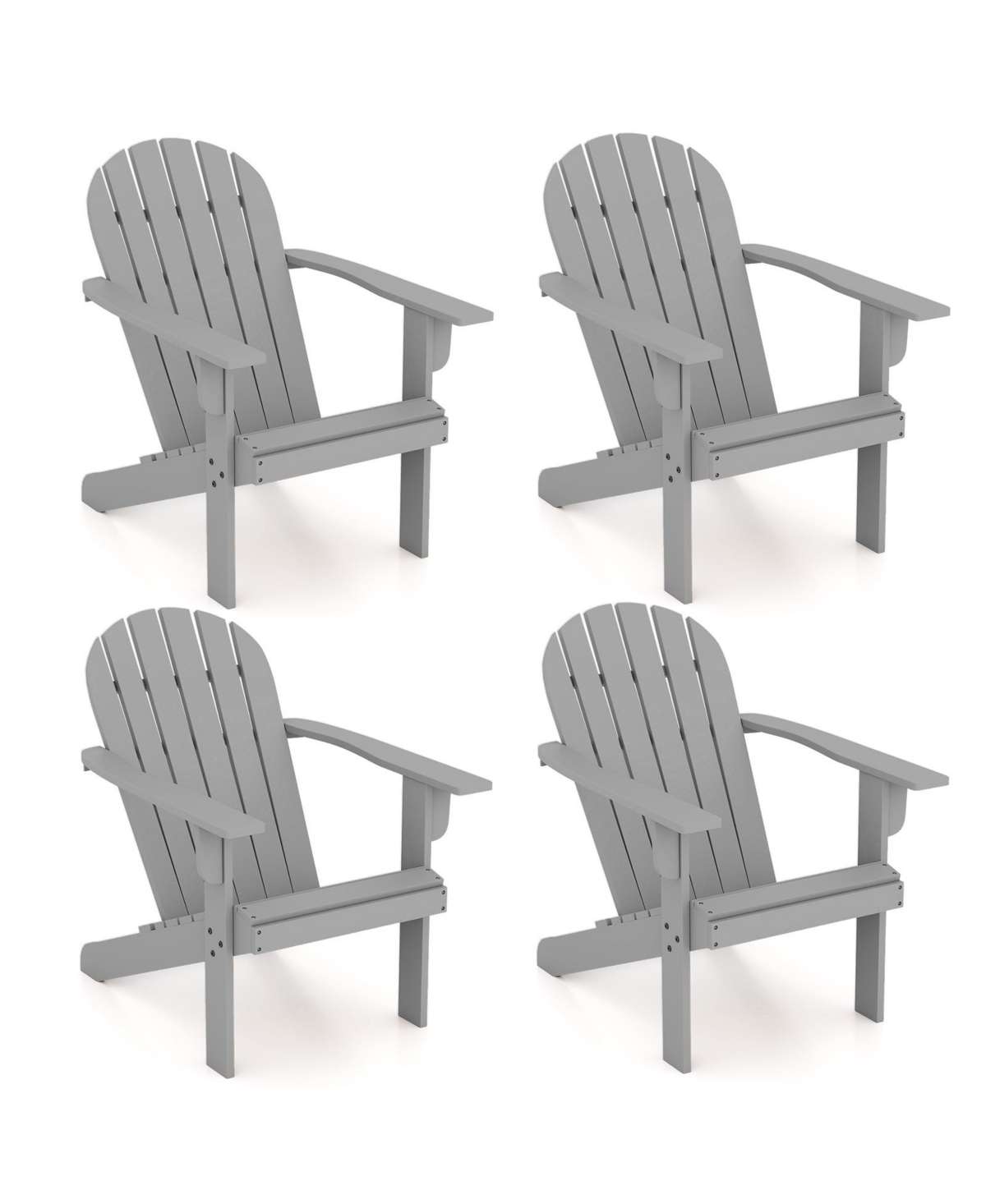 Click here for Gymax 2PCS Patio Adirondack Chair w/ Inclined Seat... prices