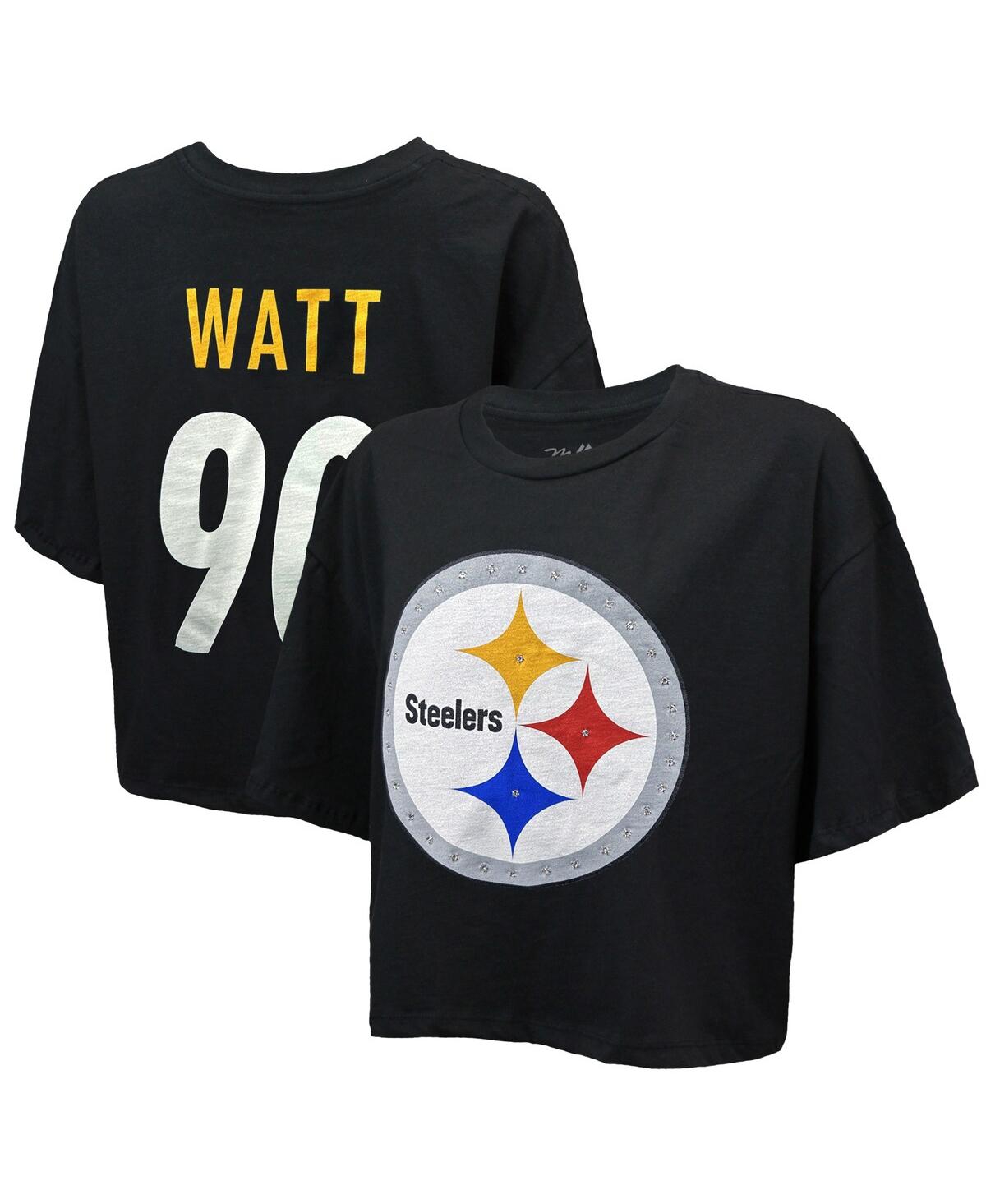 Click here for Majestic Threads Womens T.j. Watt Black Pittsburgh... prices
