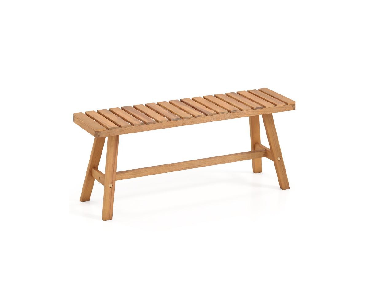 Click here for Slickblue Outdoor Acacia Wood Bench with Slatted S... prices