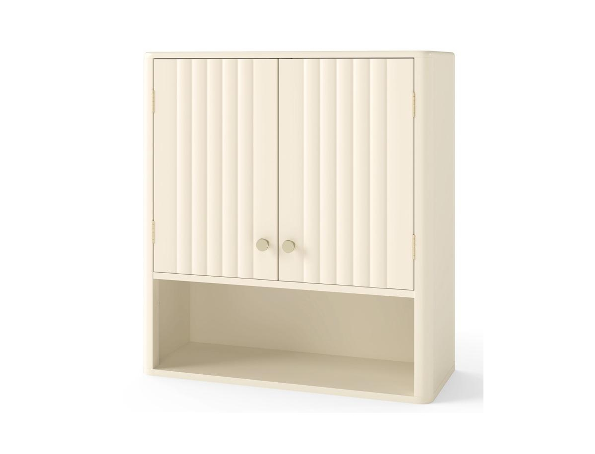 Click here for Slickblue Fluted Bathroom Storage Wall Cabinet wit... prices