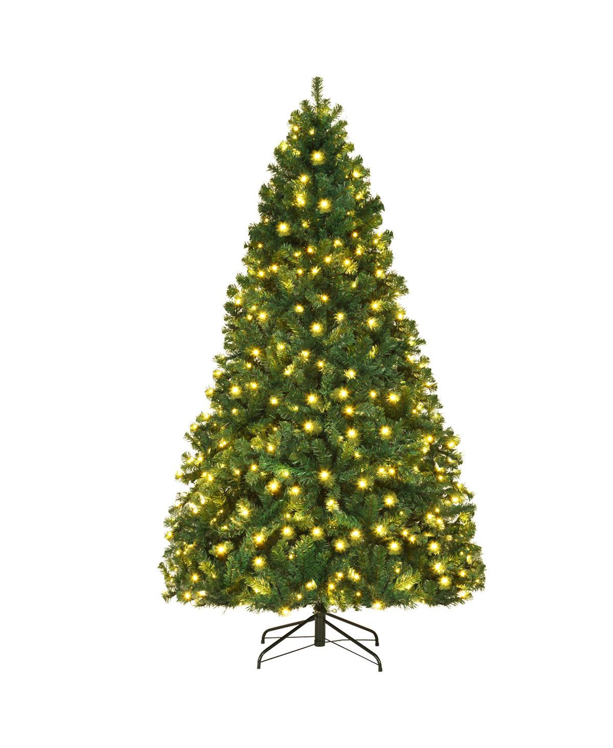 Click here for Costway 7.5Ft Pre-Lit Hinged Pvc Christmas Tree 40... prices