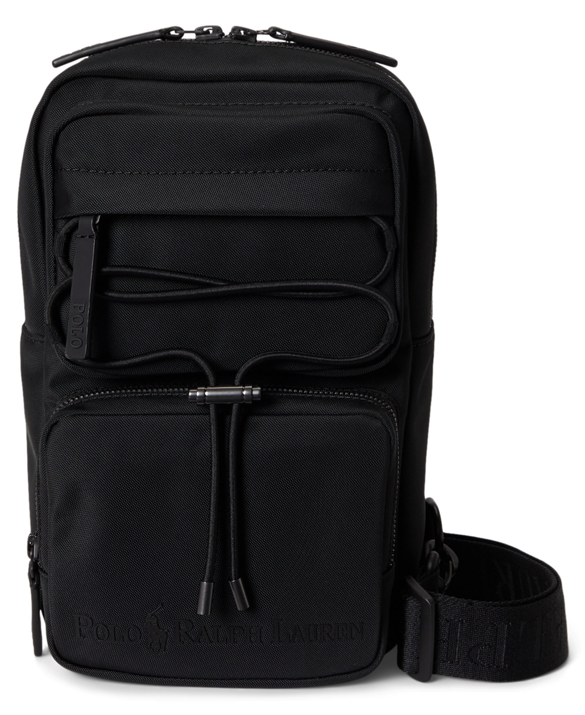 Click here for Polo Ralph Lauren Mens Tonal Logo Sling Bag - Blac... prices