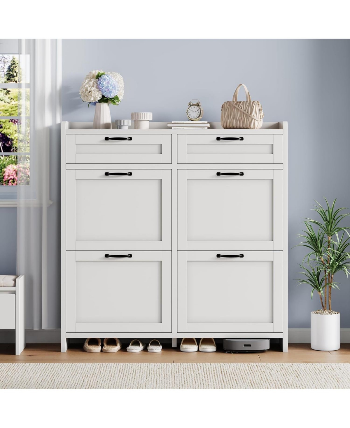 Click here for gaomon Shoe Cabinet with 4 Flip Drawers and 2 Top... prices