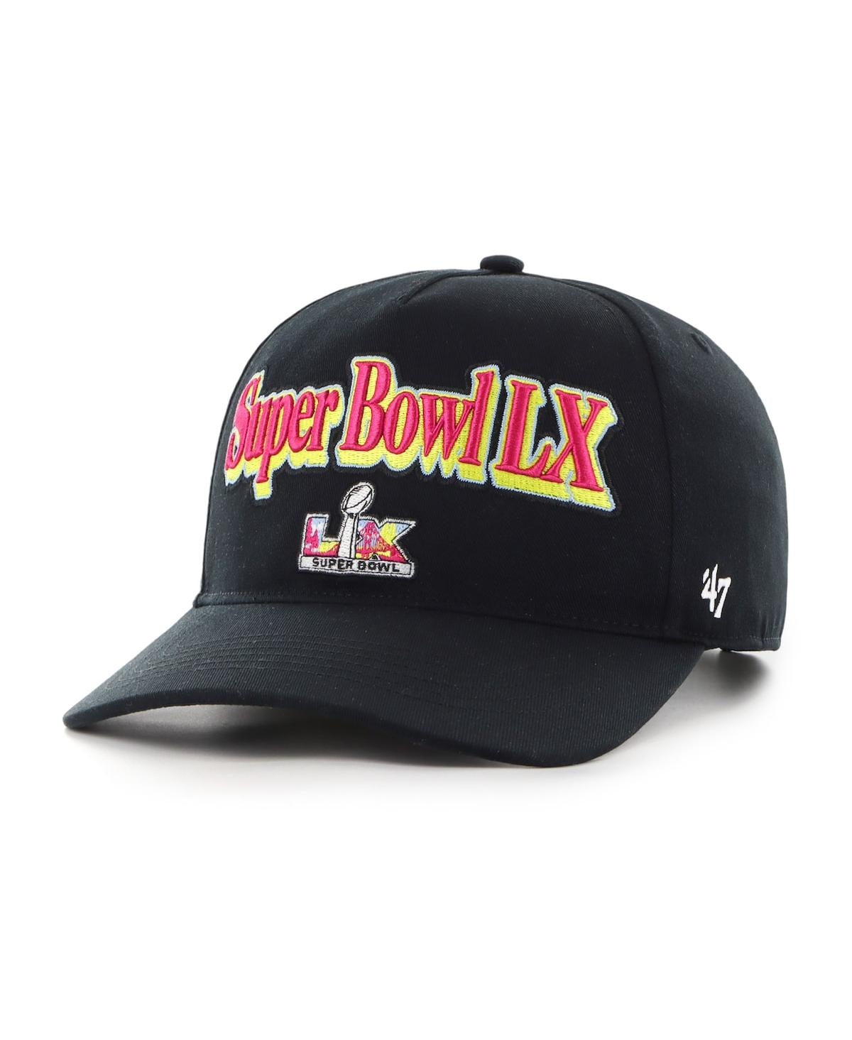 Click here for 47 Brand Mens Black Super Bowl Lx Script Fade Rela... prices