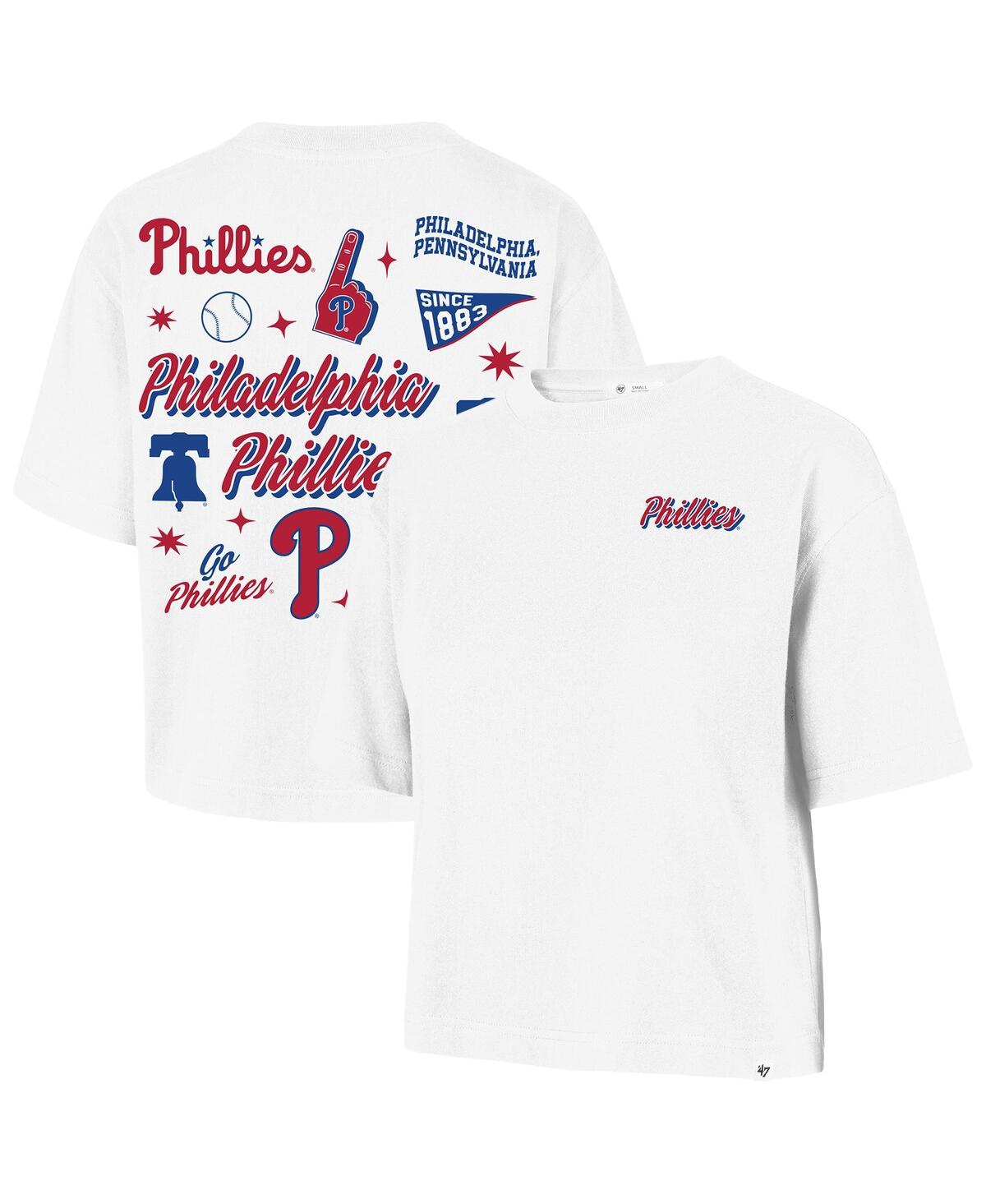 Click here for 47 Brand Womens White Philadelphia Phillies Collag... prices