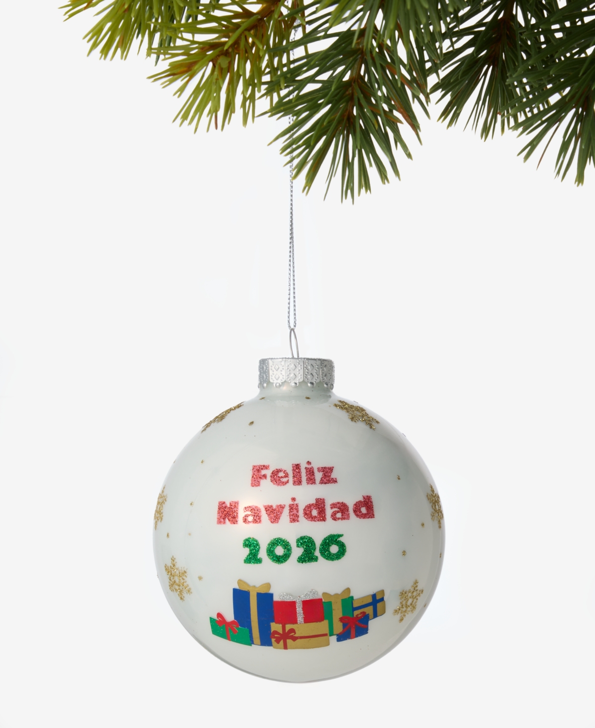 Click here for Holiday Lane Feliz Navidad 2025 Glass Christmas Tr... prices