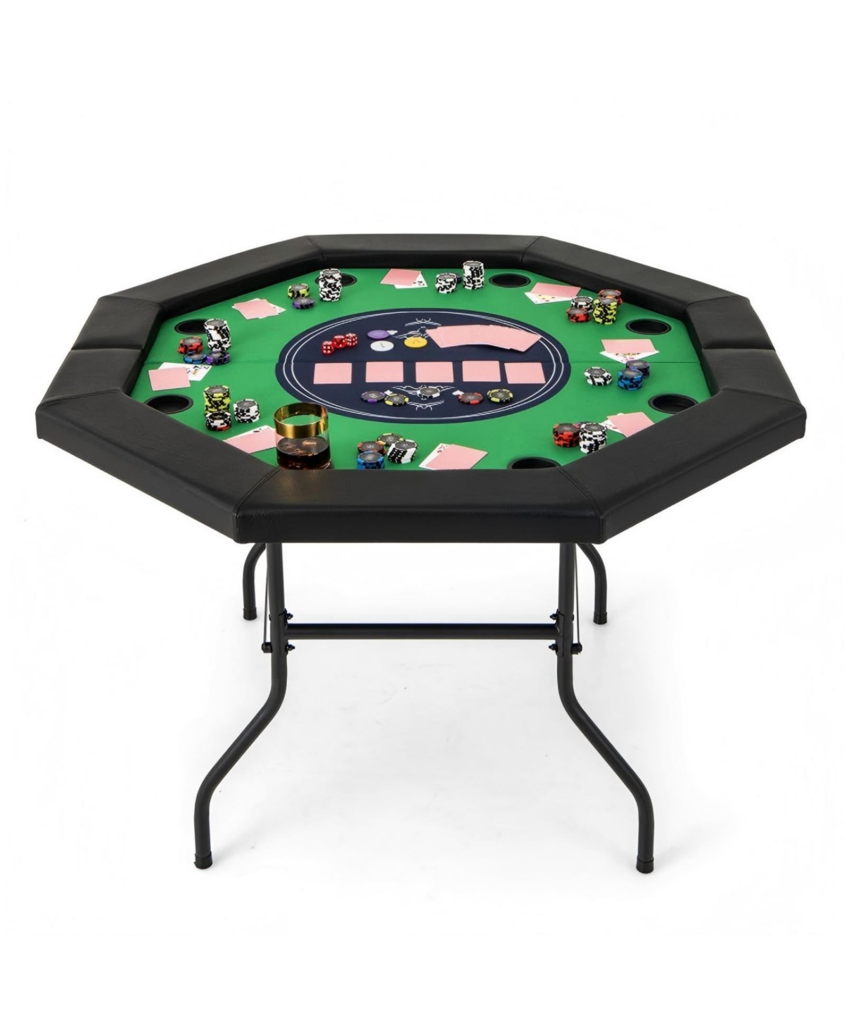 Click here for Hongge 48 Inches Foldable Poker Table with Padded... prices