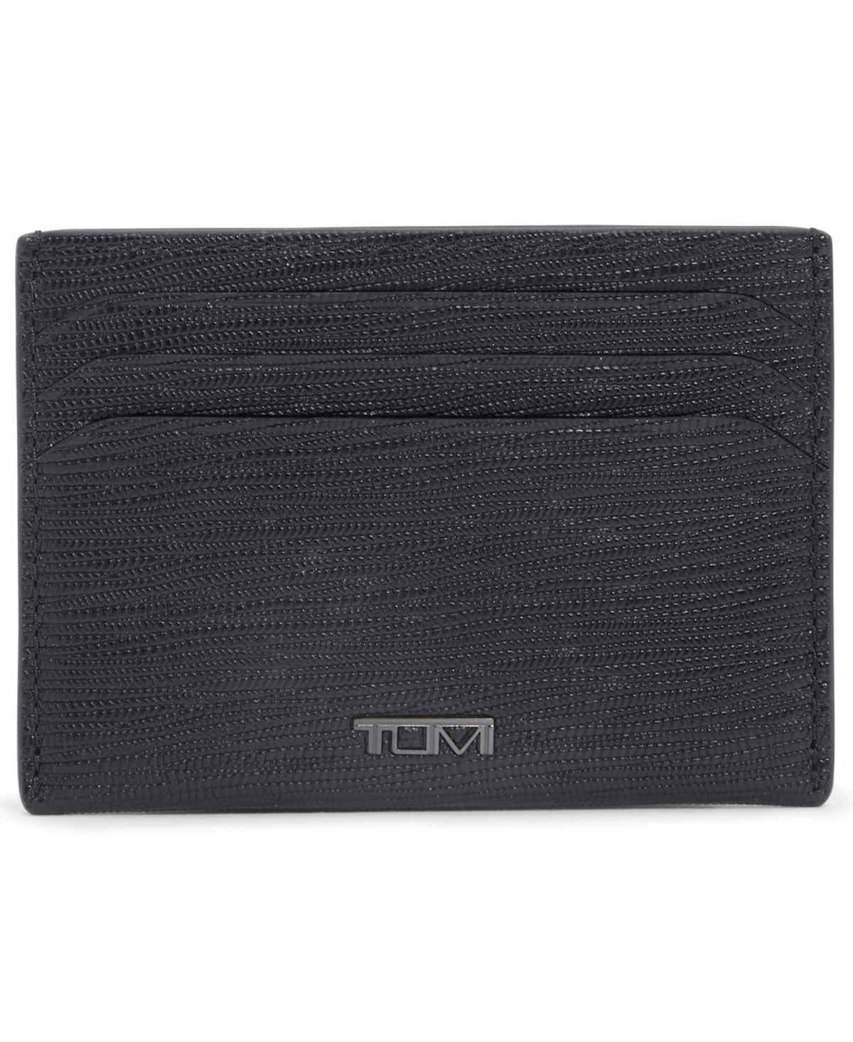 Click here for Tumi Mens Two Slots Card Case Wallet - Black Embo prices