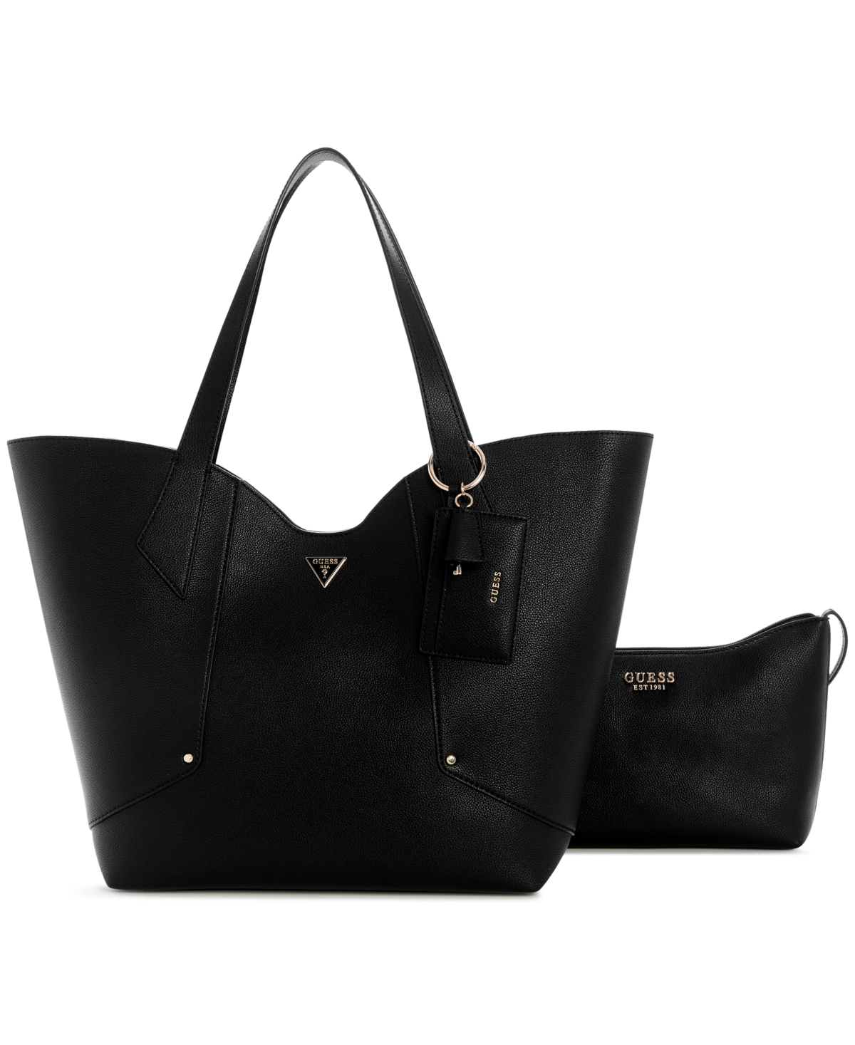 Click here for Guess Darcy Large Two In One Tote Bag - Black prices