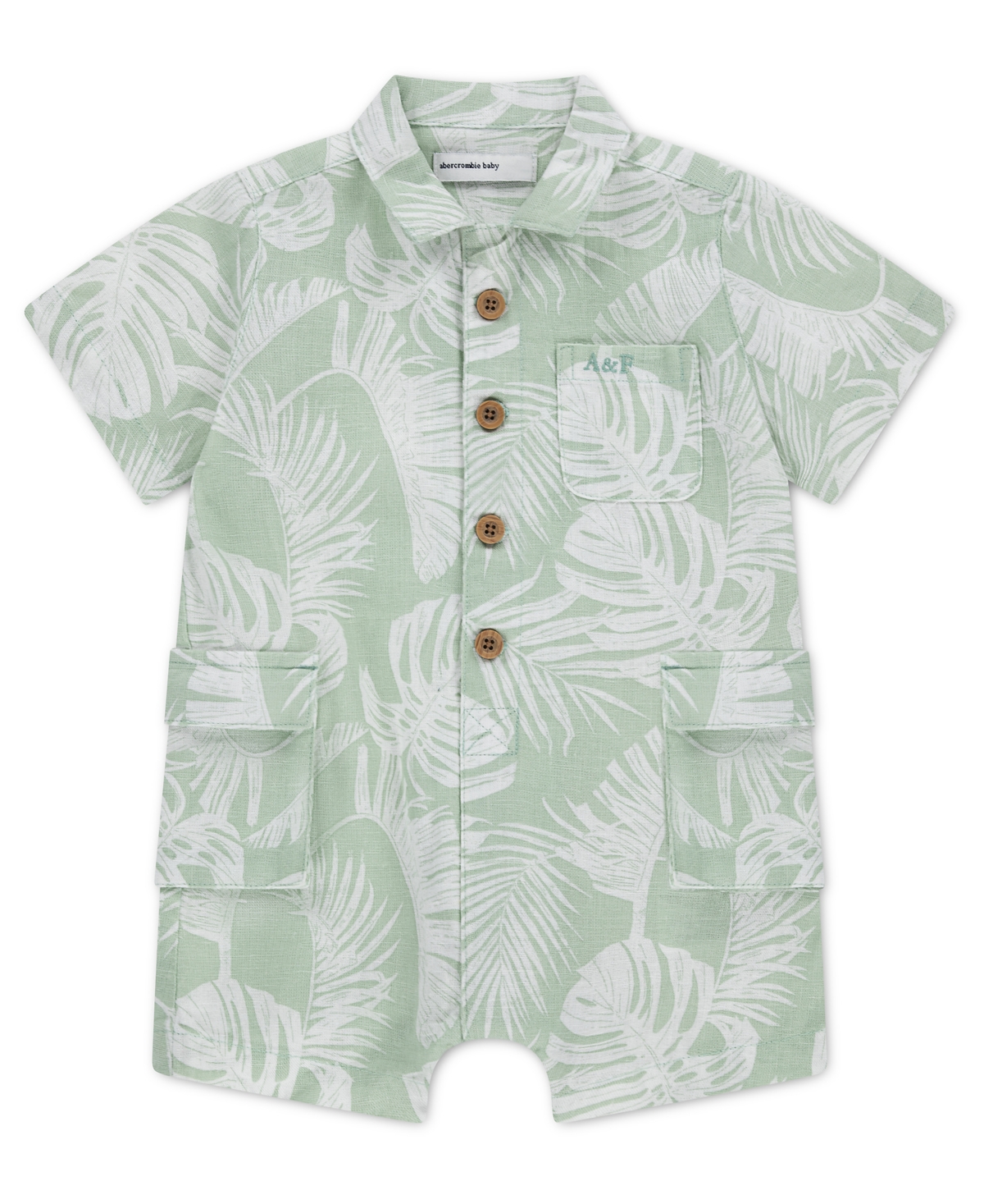 Click here for abercrombie kids Baby Boys Cargo Coverall - Green prices