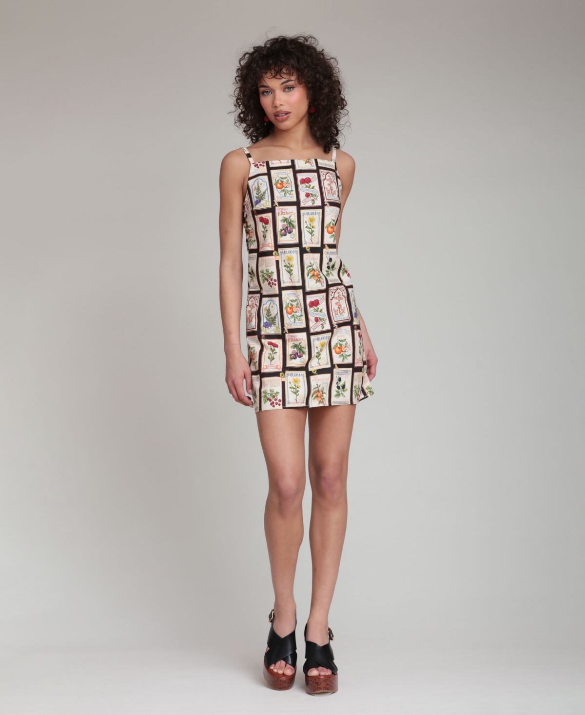 Click here for Avec Les Filles Womens Botanical-Print Square-Neck... prices