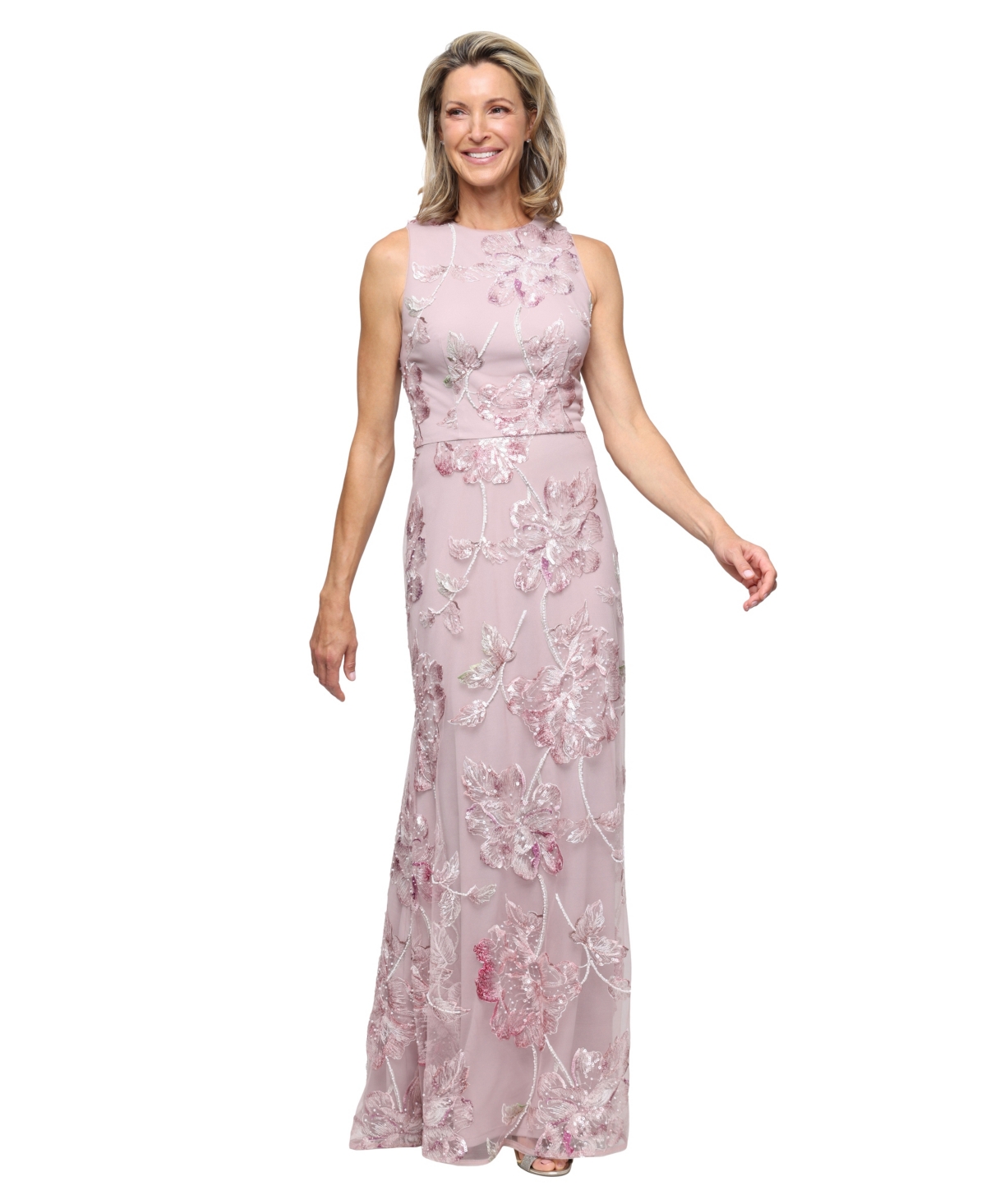 Click here for Alex Evenings Petite Boat Neck Sleeveless Gown - B... prices