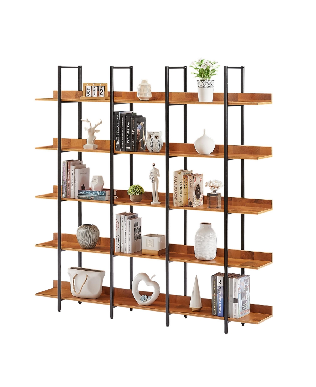 Click here for Rainsken 5 Tier Open Bookcase - Vintage Industrial... prices