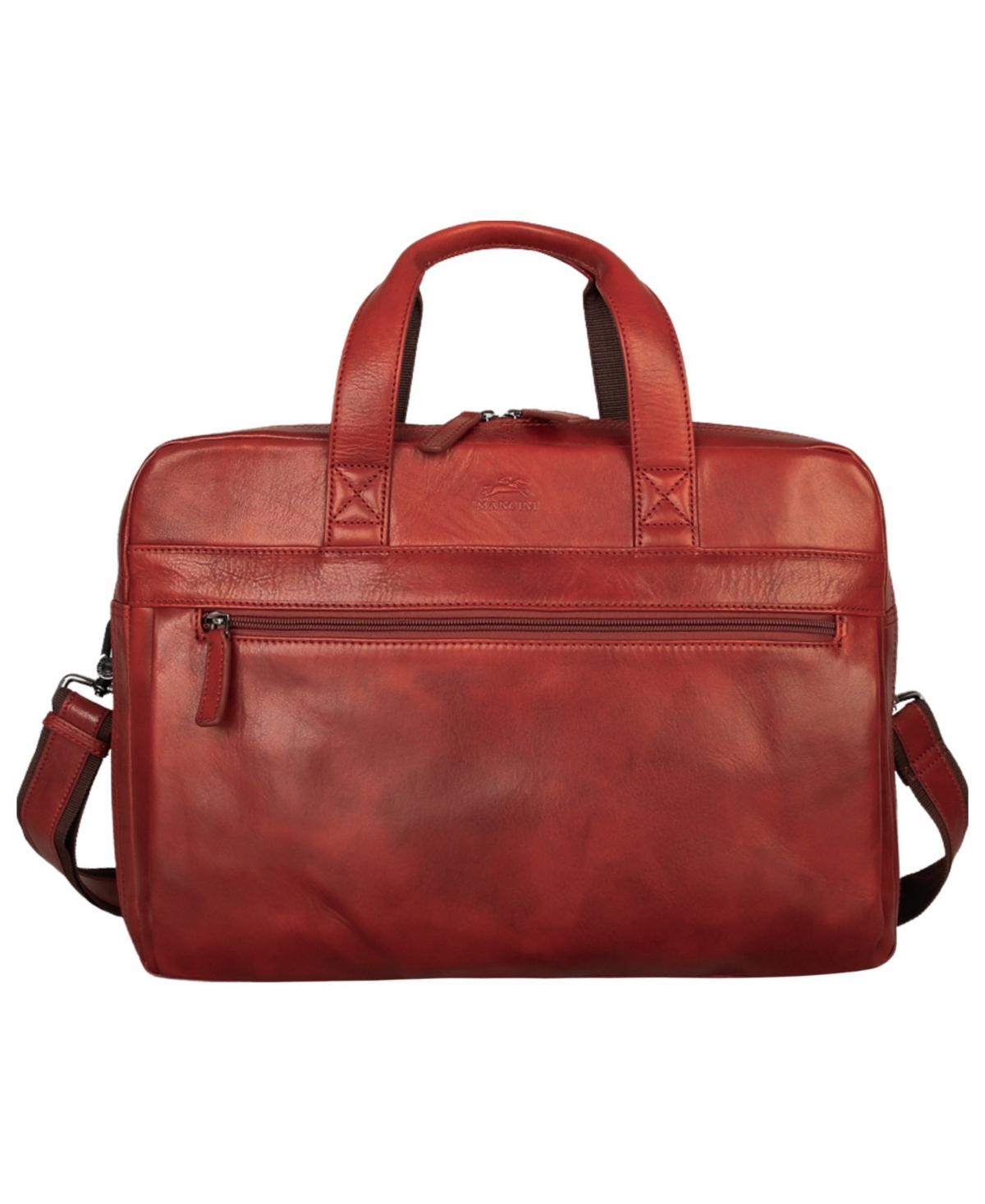 Click here for Mancini Mens Leather Laptop Briefcase - Camel prices