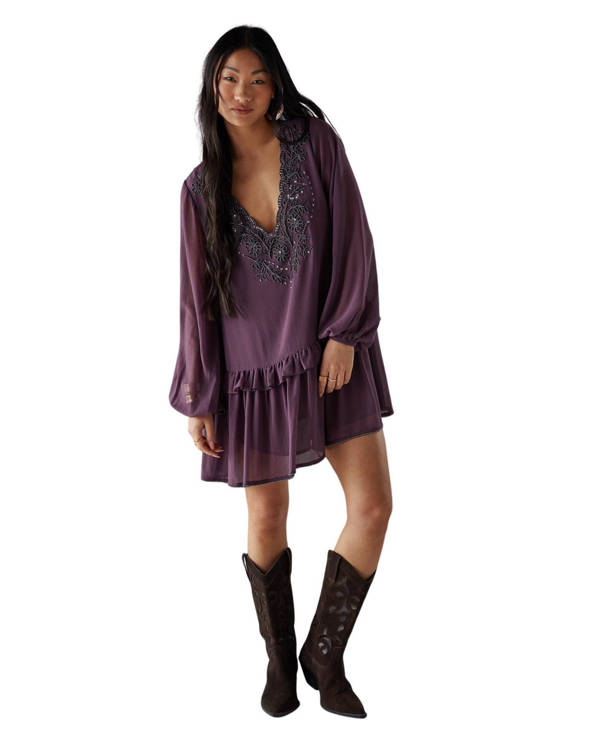 Click here for Warehouse Womens Hand Embellished Mini Smock Dress... prices