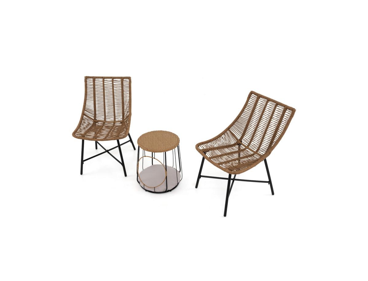 Click here for Slickblue Outdoor 3-Piece Patio Set with Integrate... prices