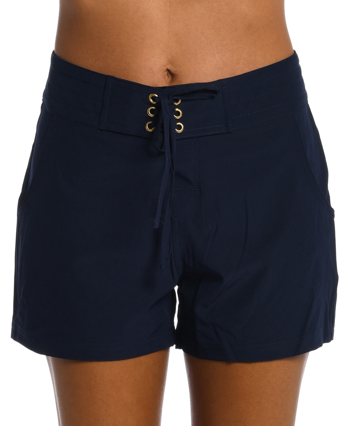Click here for La Blanca 3 All Aboard Drawstring Board Shorts - I... prices