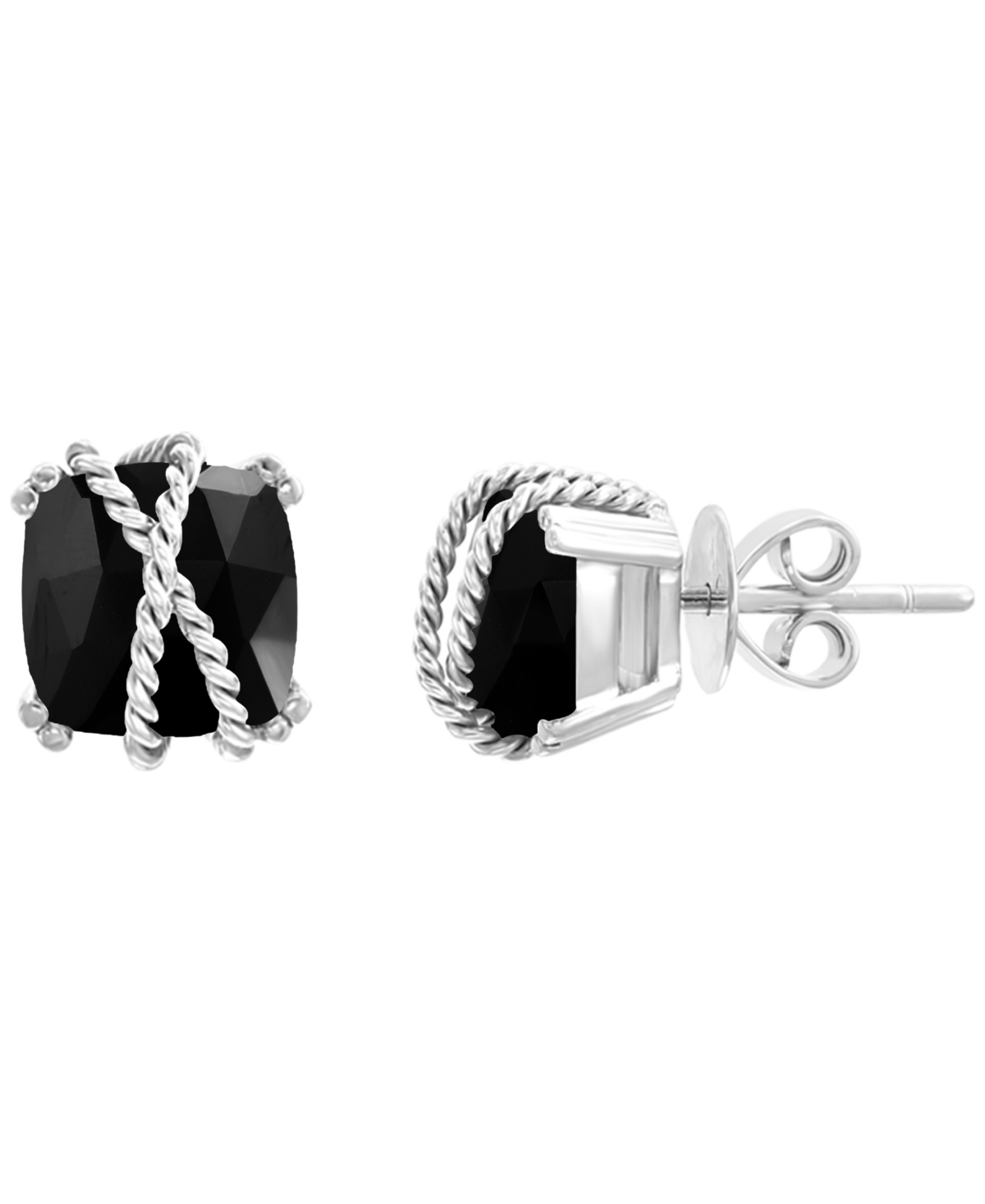 Click here for Effy Collection Onyx Earrings in Sterling Silver -... prices