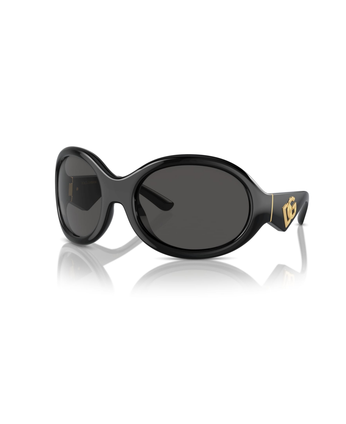 Click here for Dolce&Gabbana Womens Oval Sunglasses  DG6201 - Bla... prices