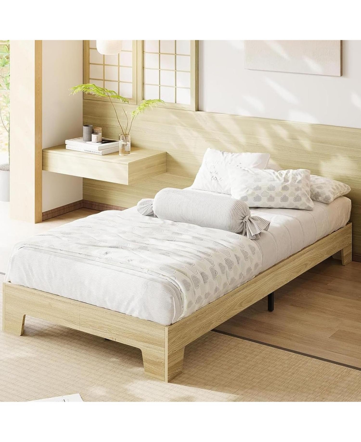 Click here for gaomon Bed Frame  Wooden Platform Bed Frame  Minim... prices
