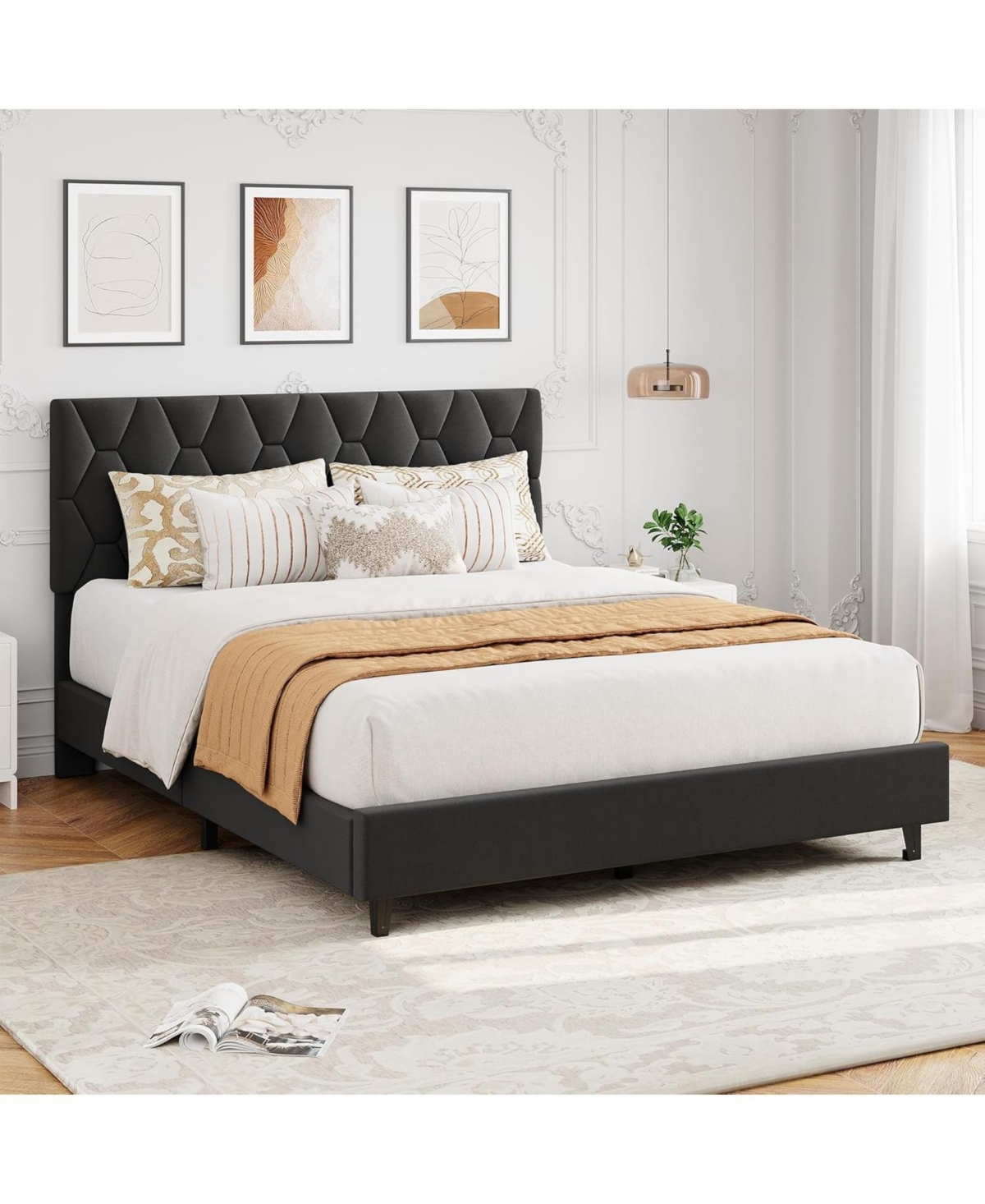 Click here for gaomon Platform Bed Frame with Adjustable Upholste... prices