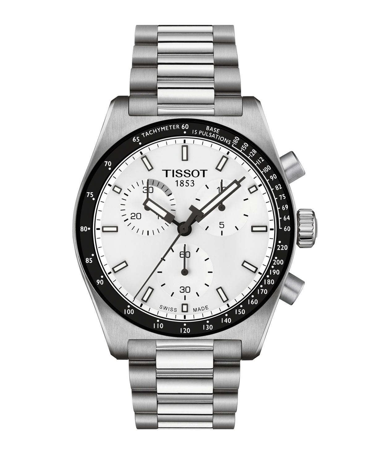 Click here for Tissot Mens Mineral White Dial Stainless Steel Wat... prices