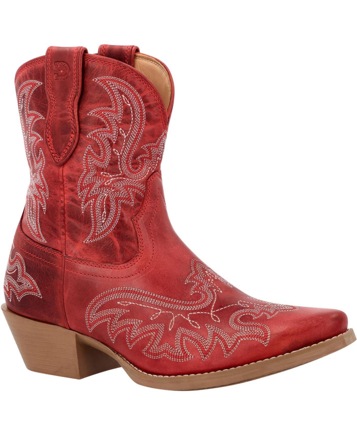 Click here for Durango Womens Shyloh Pony Boot - Crimson red prices