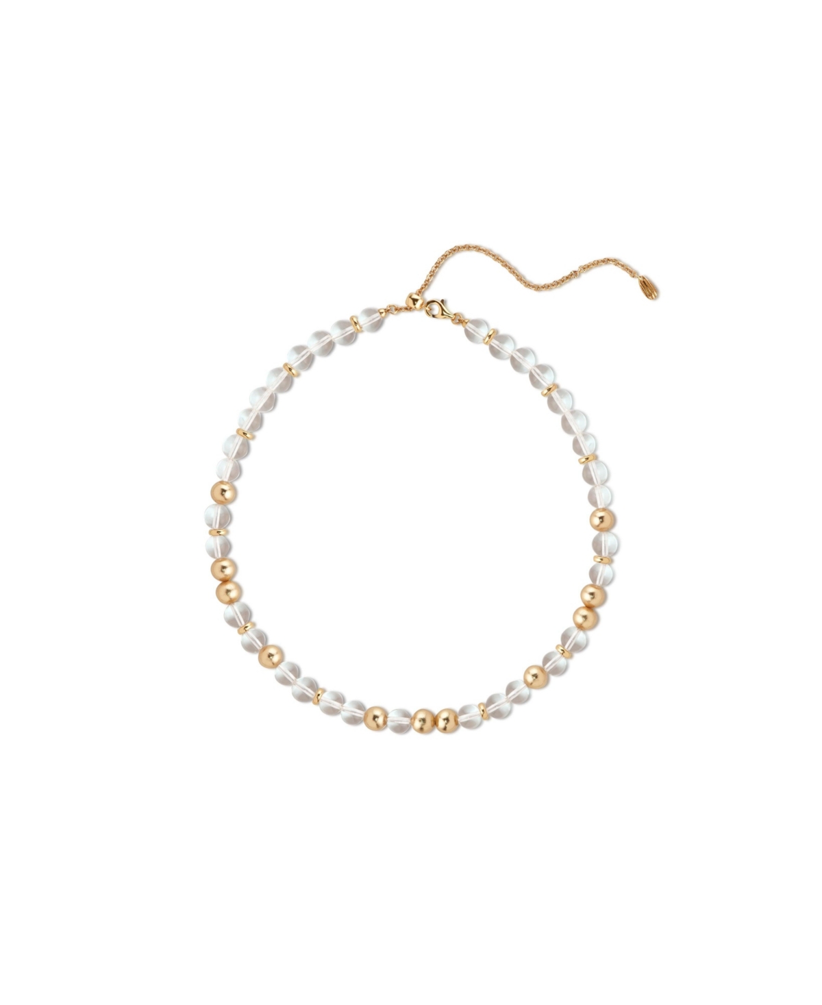 Click here for Retro Chic Eden Seed Dew Necklace - Gold  crystal... prices