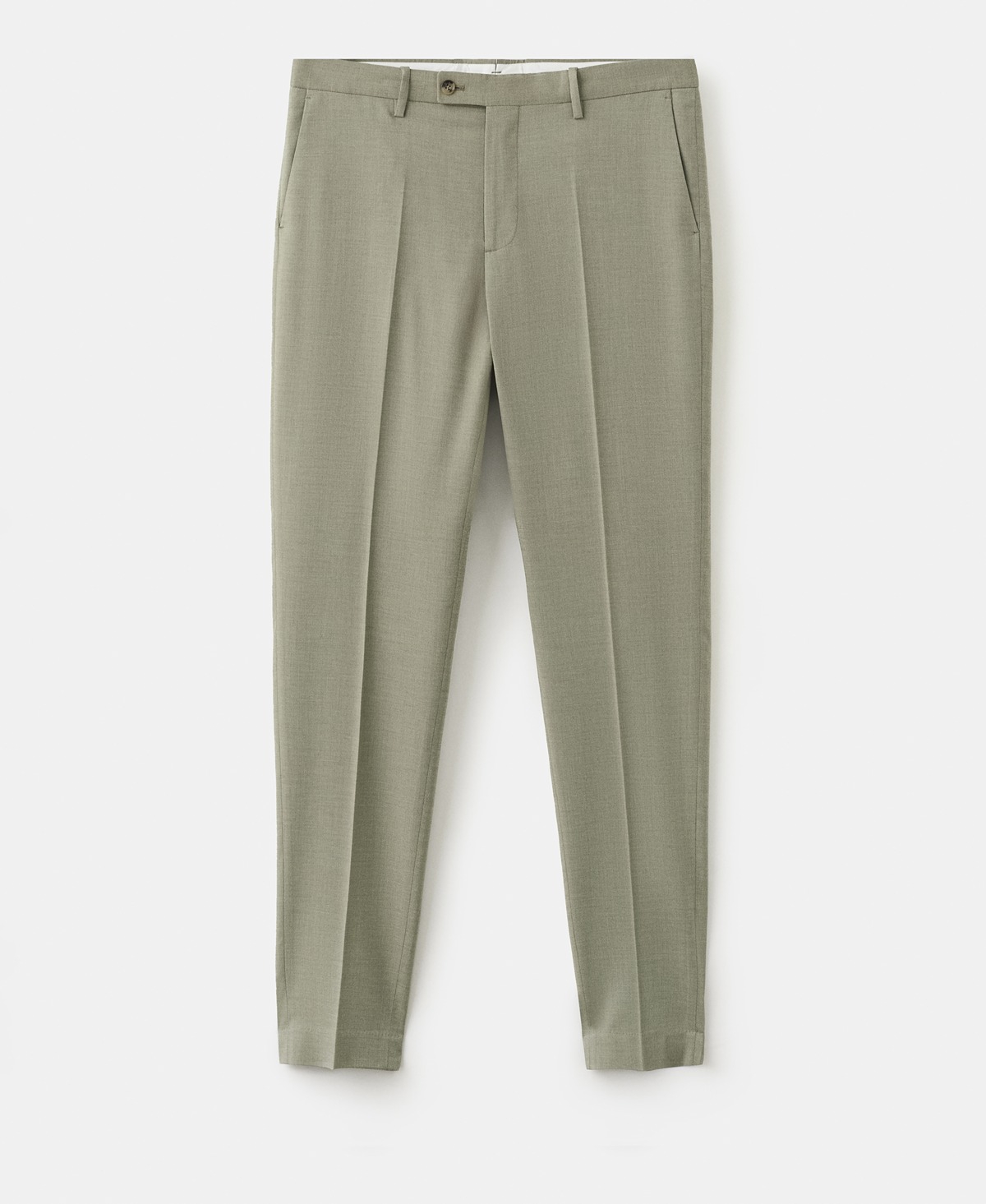 Click here for Mango Mens Milan Slim-Fit Suit Pants - Green prices