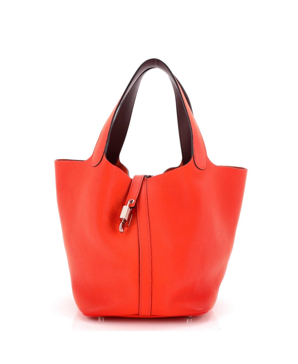 Click here for Pre-Owned HERMES Mm Eclat Picotin Lock Bag Clemenc... prices