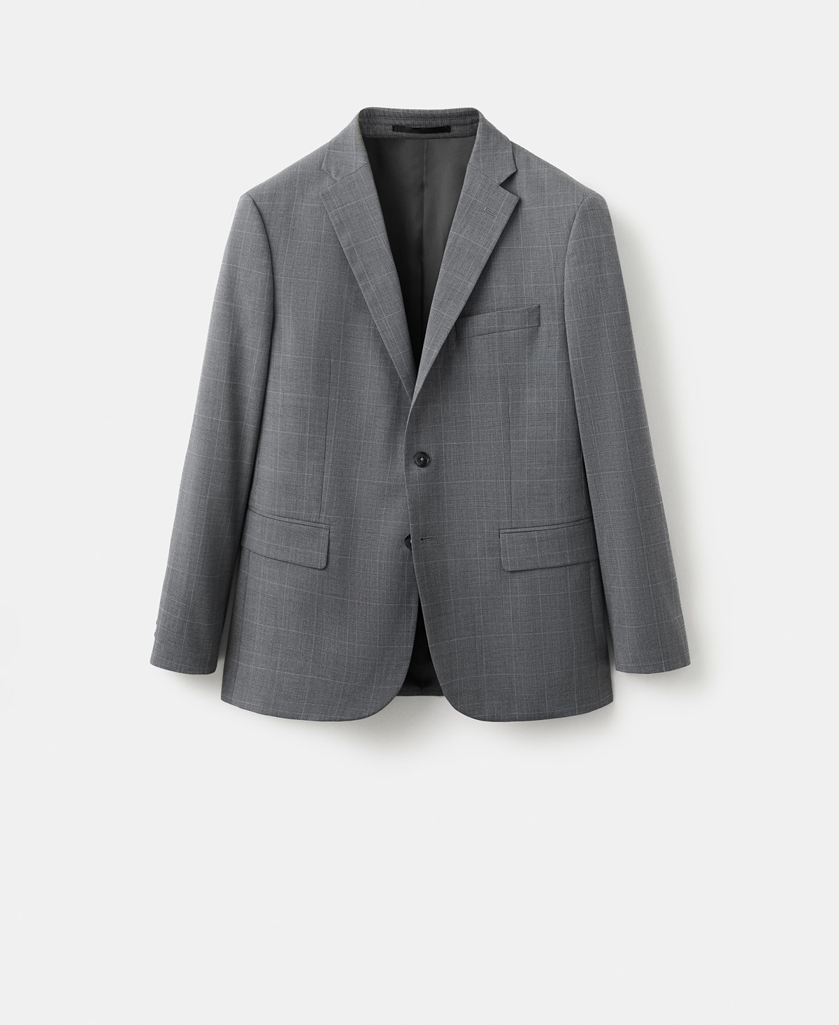 Click here for Mango Mens London Regular-Fit Suit Blazer - Gray prices
