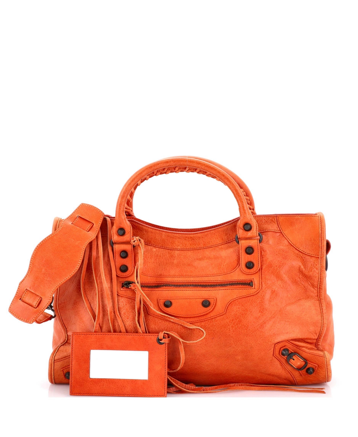 Click here for Pre-Owned Balenciaga Medium City Classic Studs Bag... prices