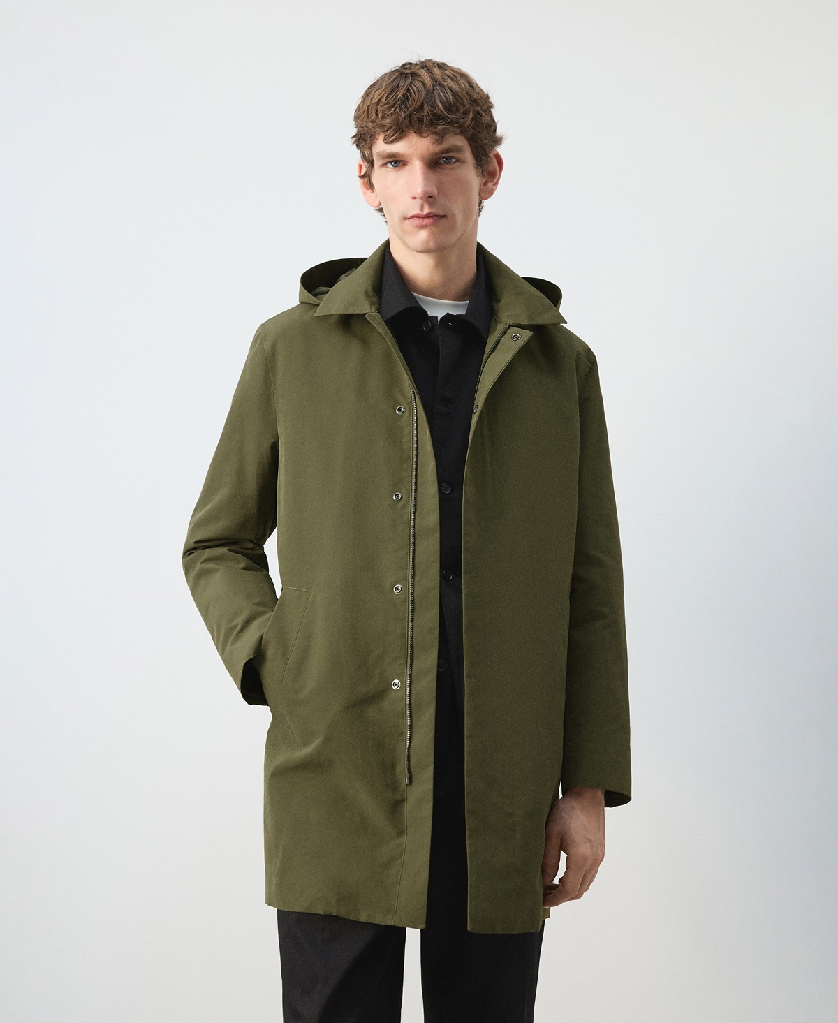 Click here for Mango Mens Removable Hood Water-Repellent Parka -... prices