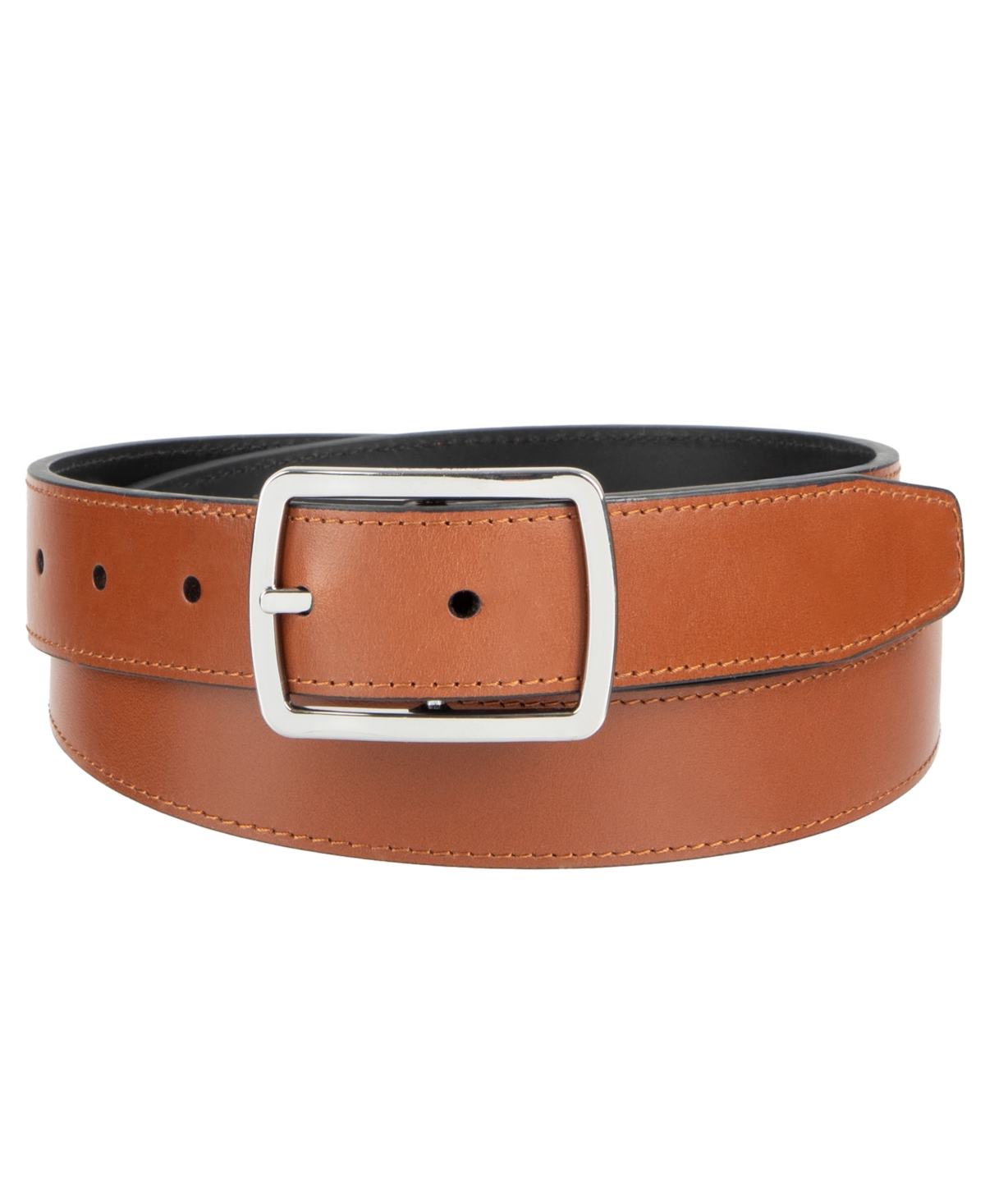 Click here for Cole Haan Center-Bar Reversible Leather Belt - Tan... prices