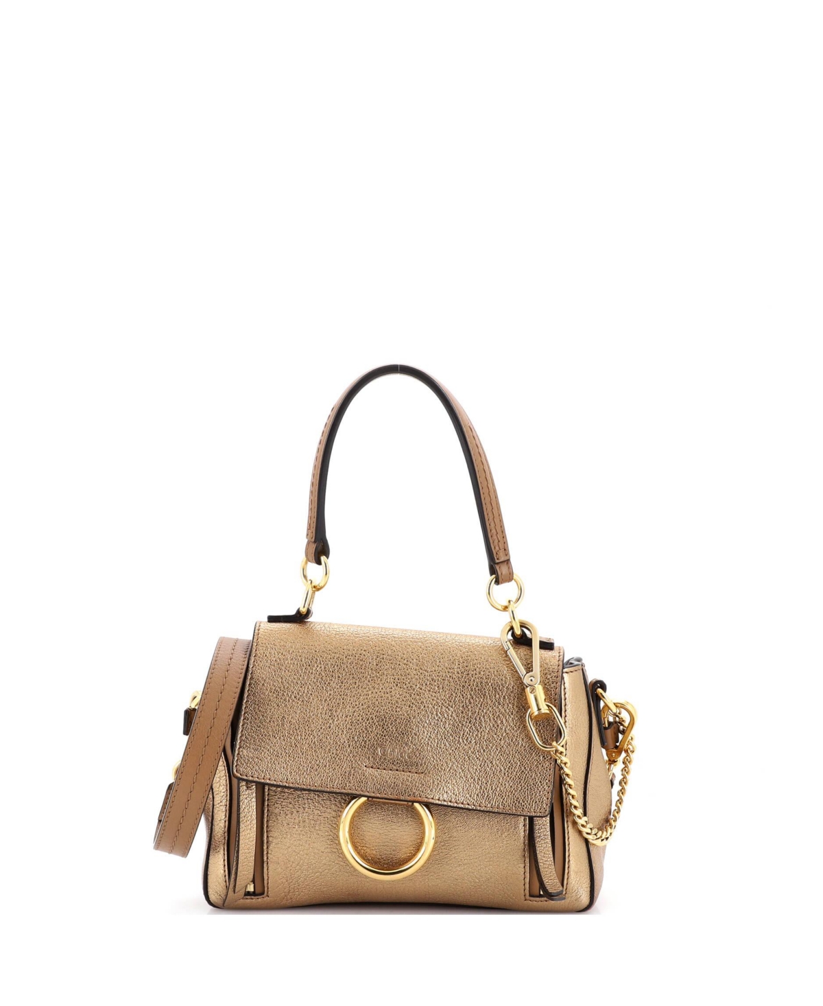 Click here for Pre-Owned Chloe Mini Faye Day Bag Leather - Gold prices