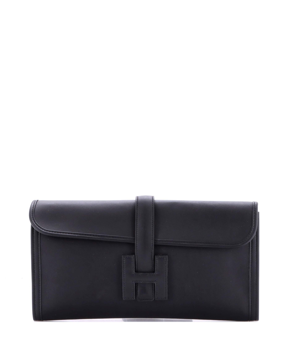 Click here for Pre-Owned HERMES 29 Jige Elan Clutch Swift - Black prices