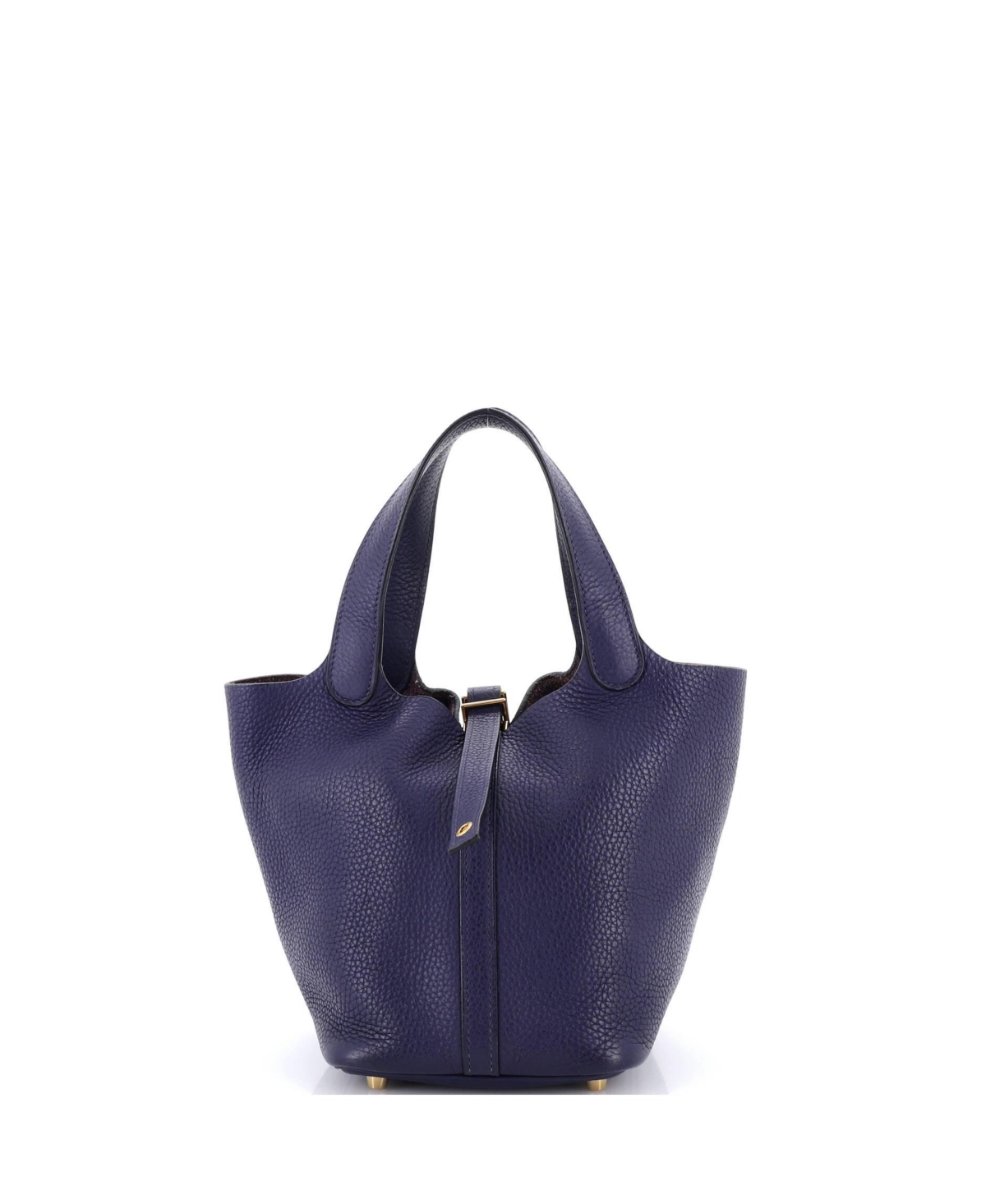 Click here for Pre-Owned HERMES Pm Picotin Bag Clemence - Blue prices