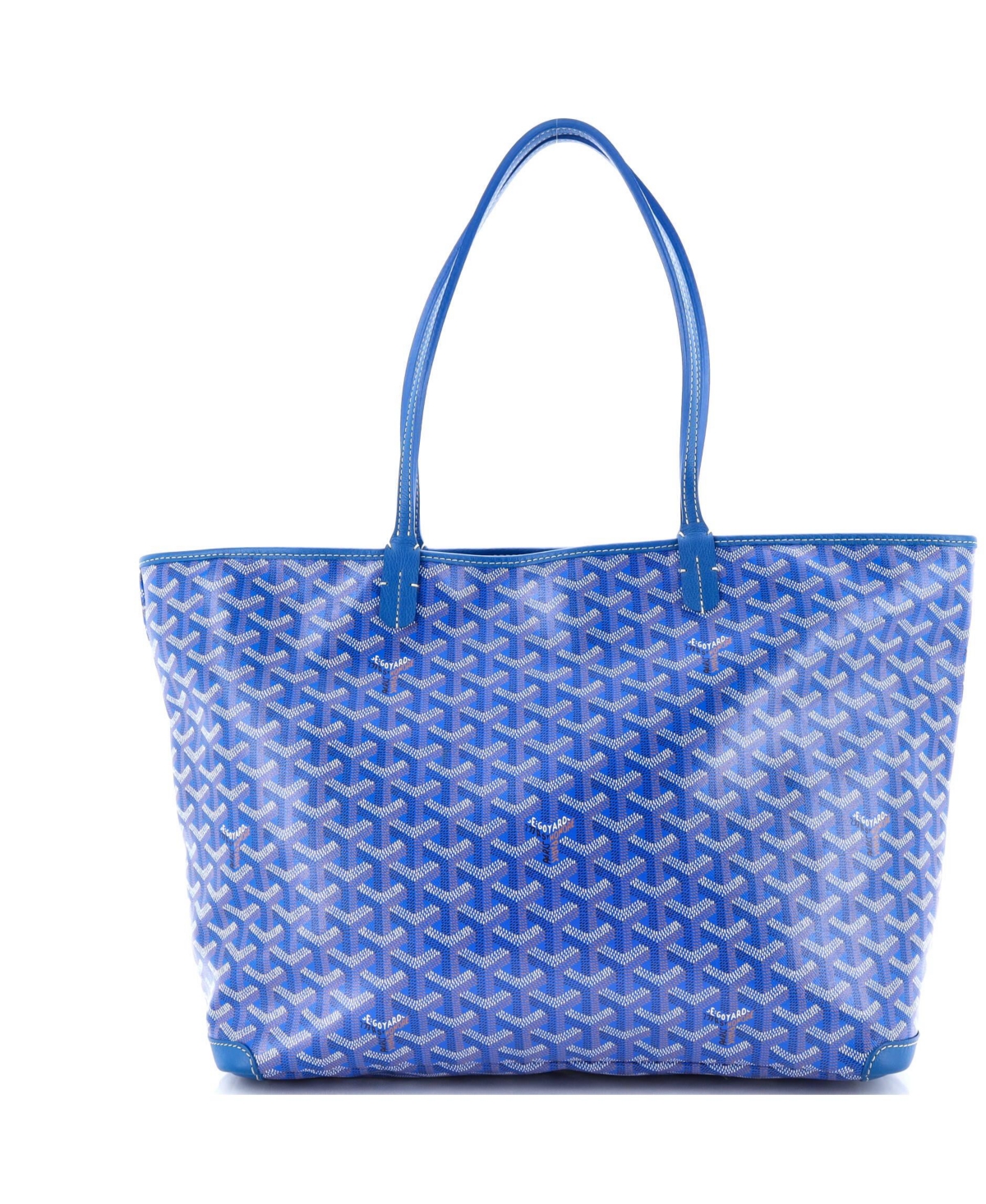 Click here for Pre-Owned Goyard Mm Artois Tote Coated Canvas - Bl... prices