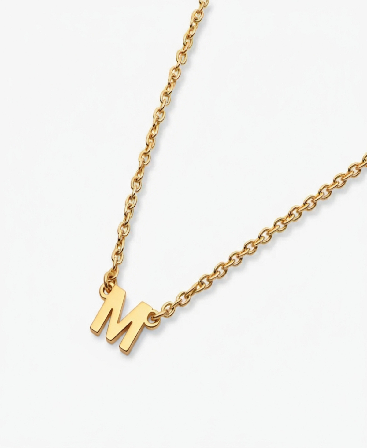 Click here for Oak & Luna Inez Initial Necklace - Letter m prices