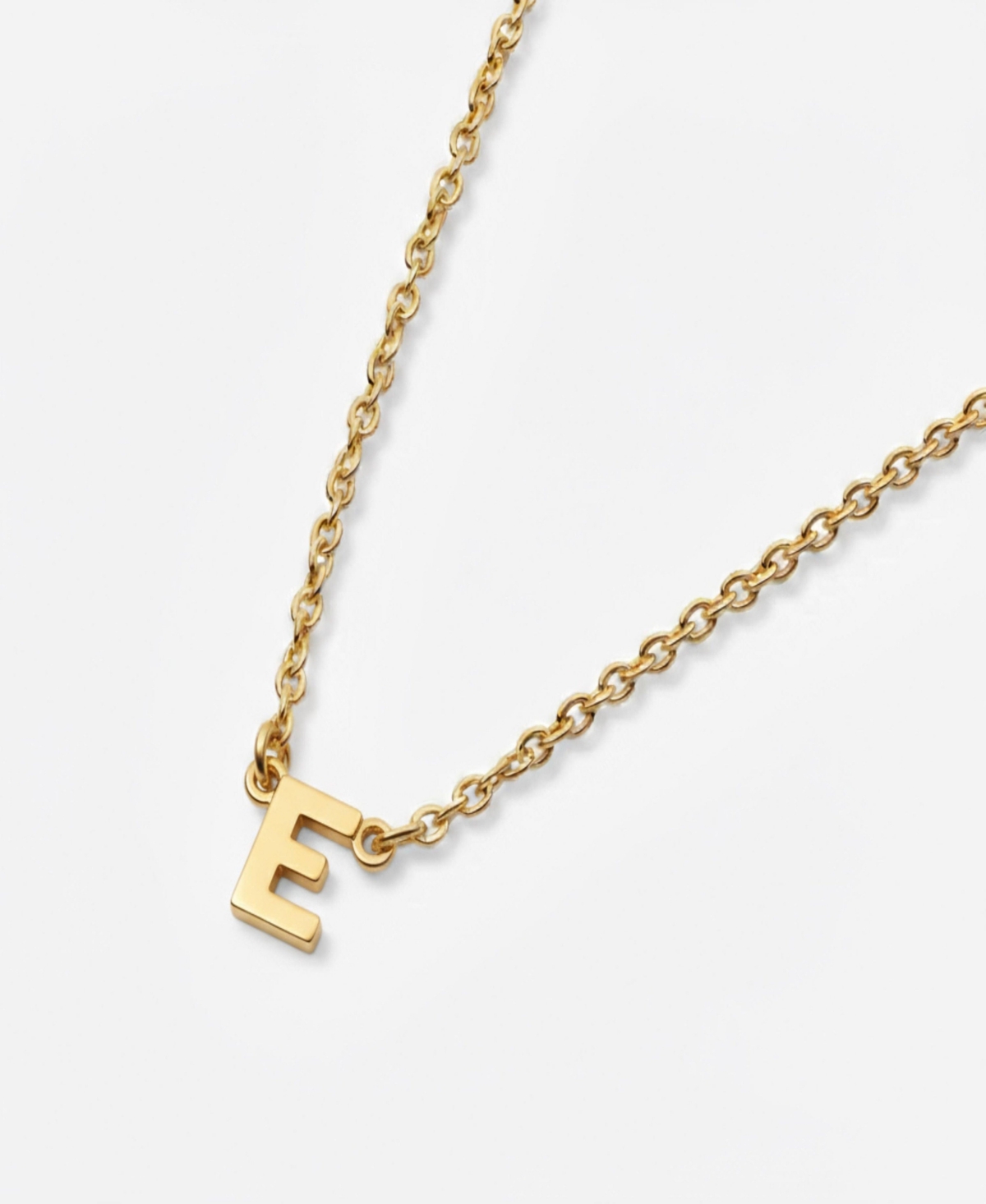 Click here for Oak & Luna Inez Initial Necklace - Letter e prices