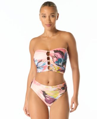 Click here for Carmen Marc Valvo Womens Bandeau Draped Top High C... prices