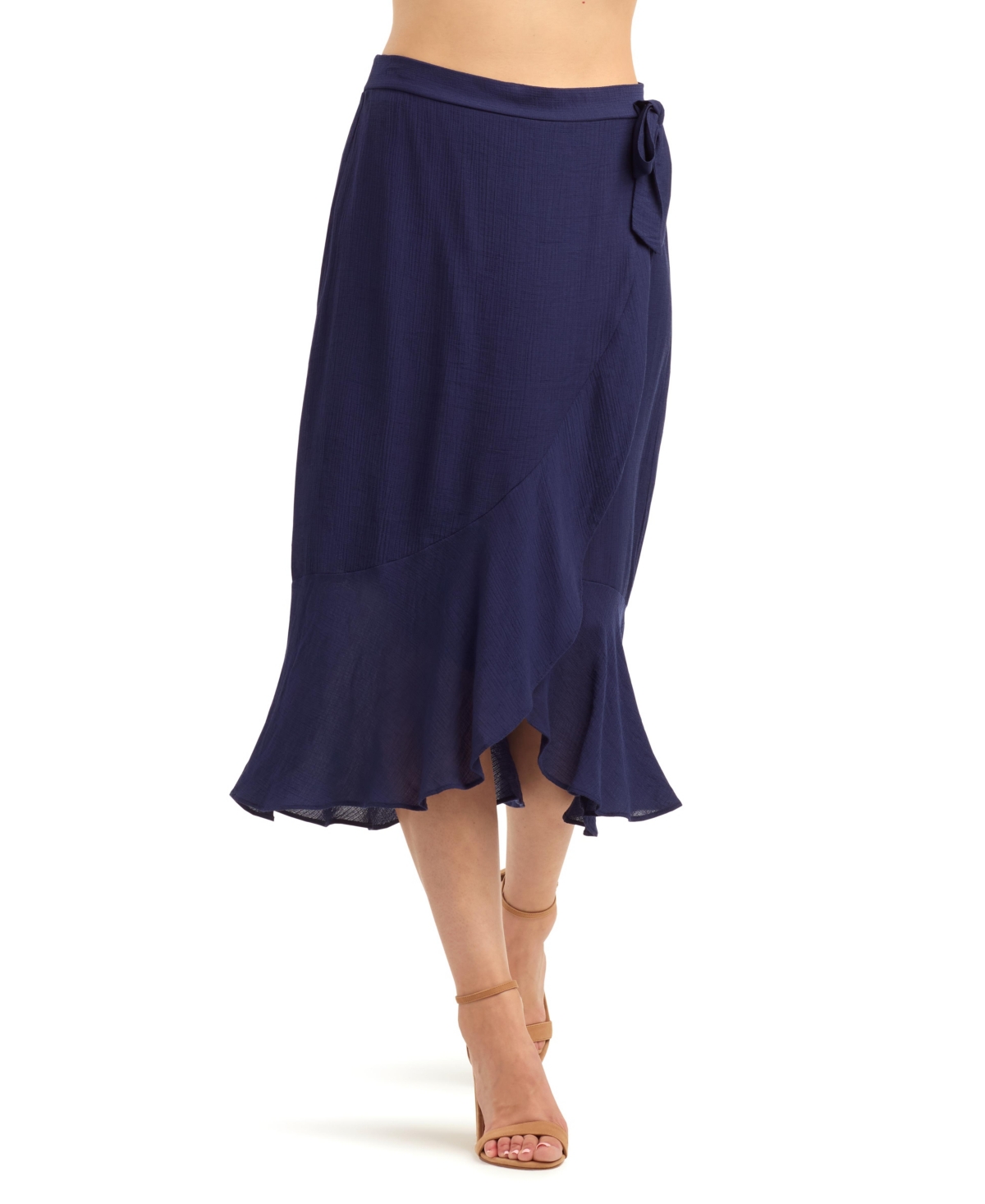 Click here for Bcx Womens Textured Tulip Ruffle A-Line Skirt - Na... prices