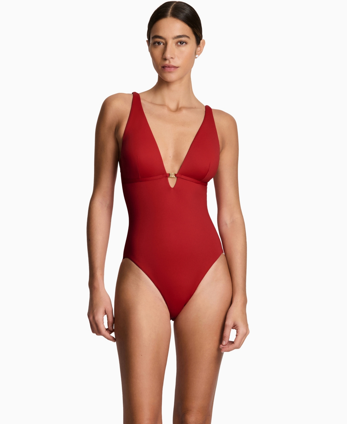 Click here for Lauren Ralph Lauren Tall Triangle One-Piece Swimsu... prices