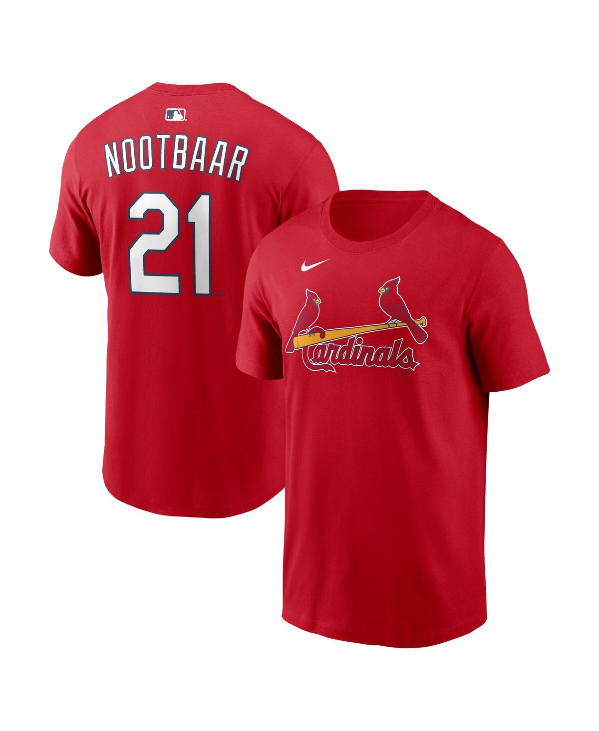 Click here for Nike Mens Lars Nootbaar Red St. Louis Cardinals Ho... prices