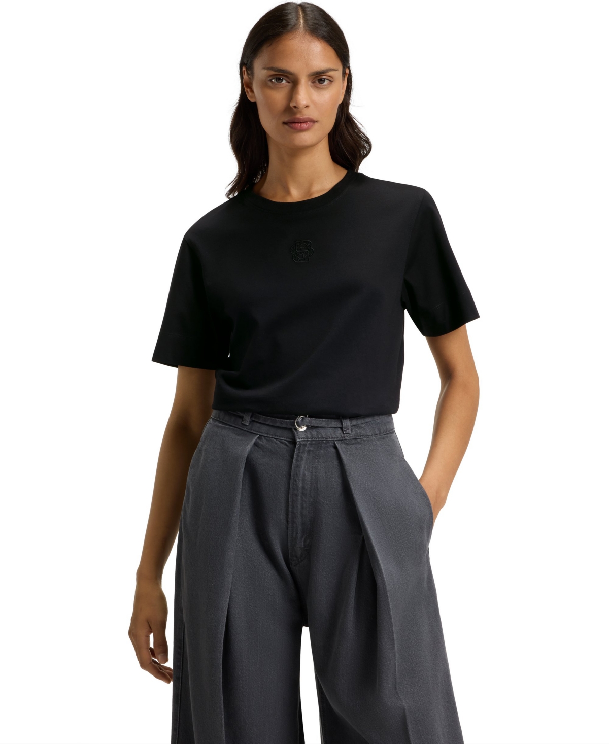 Click here for Boss by Hugo Boss Womens Mercerized-Cotton Rhinest... prices