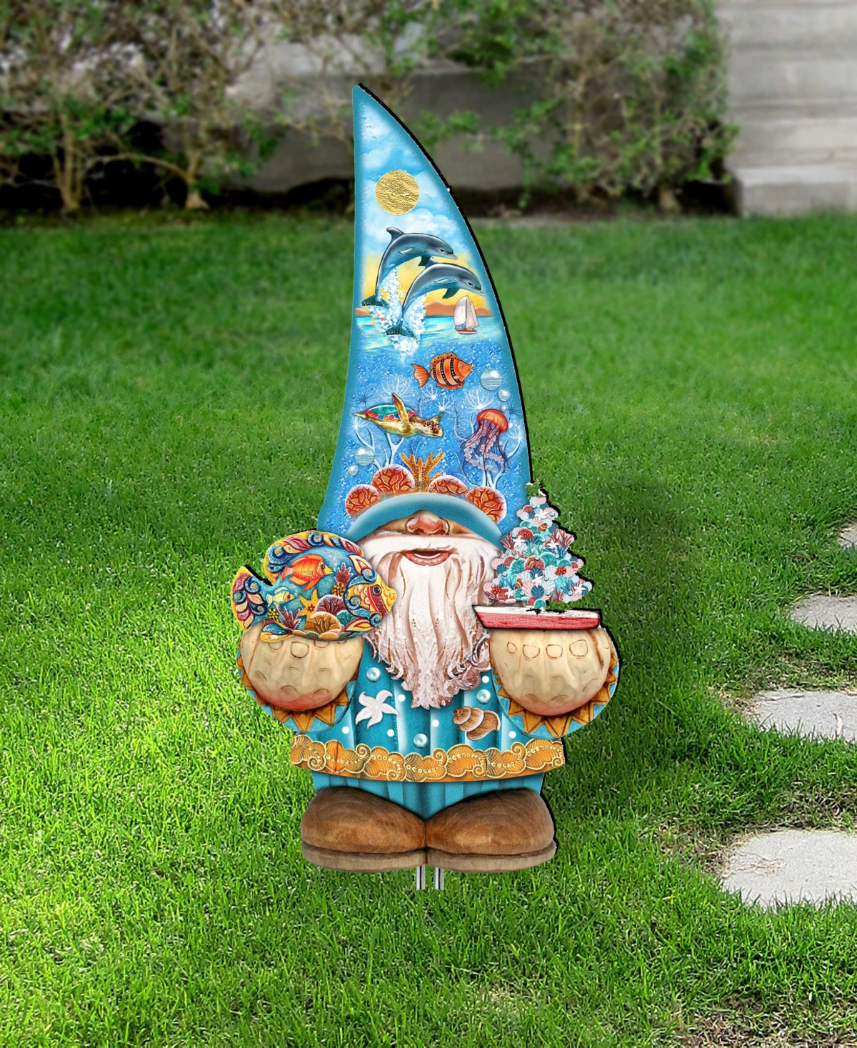 Click here for Designocracy Christmas Coastal Dwarf Holiday Outdo... prices