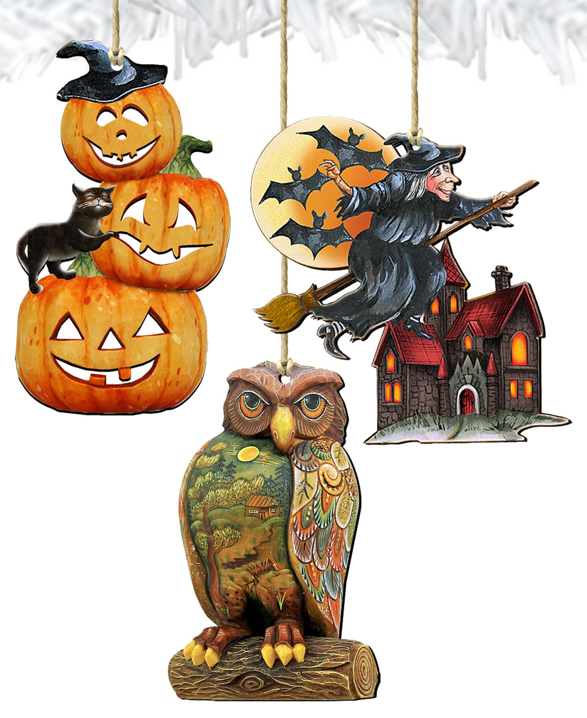 Click here for Designocracy Classic Holiday Ornaments  Set of 3 -... prices