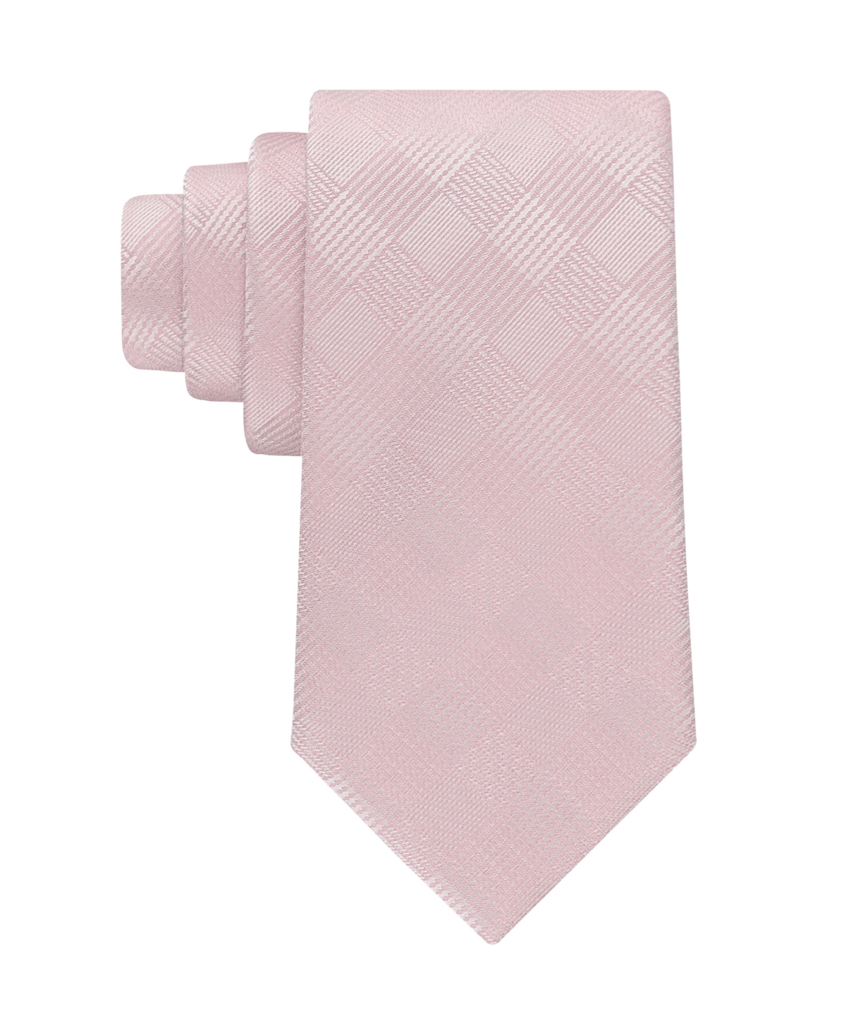 Click here for Calvin Klein Mens Lousie Grid Classic Tie - Pink prices