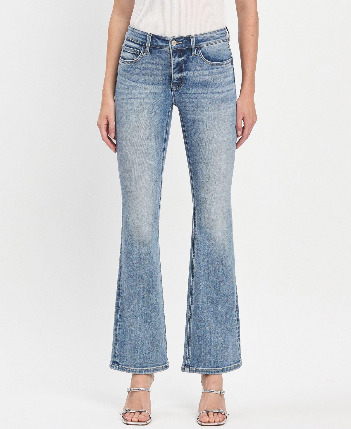 Click here for Vervet Womens Mid Rise Full Length Bootcut Jeans -... prices